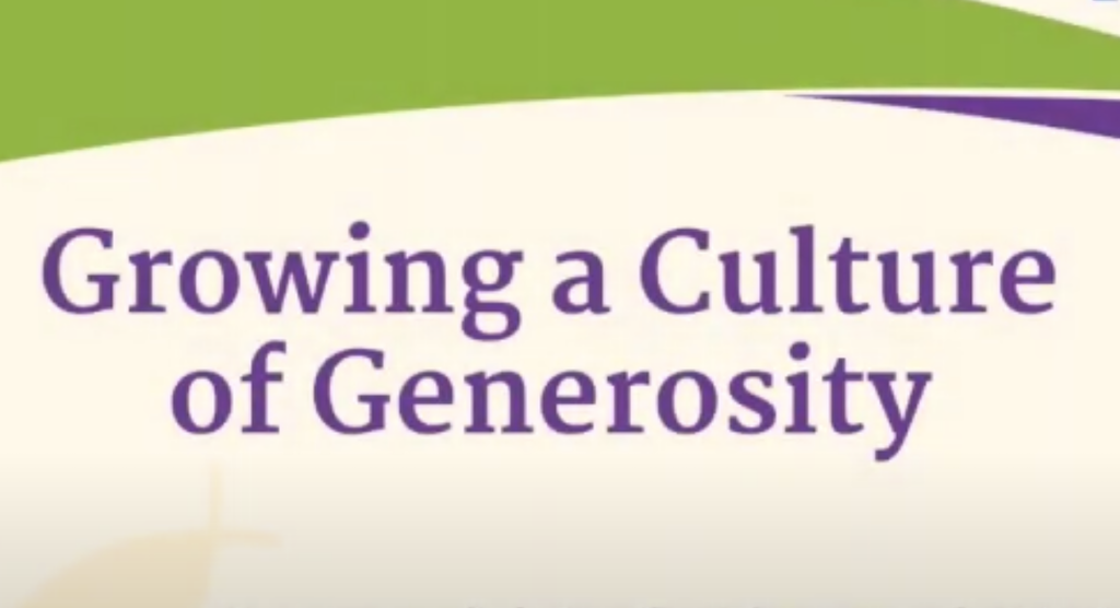 Growing a Culture of Generosity - The Presbyterian Church in Canada