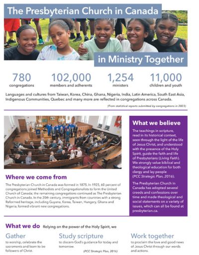 Presbyterians Sharing Sunday - The Presbyterian Church in Canada